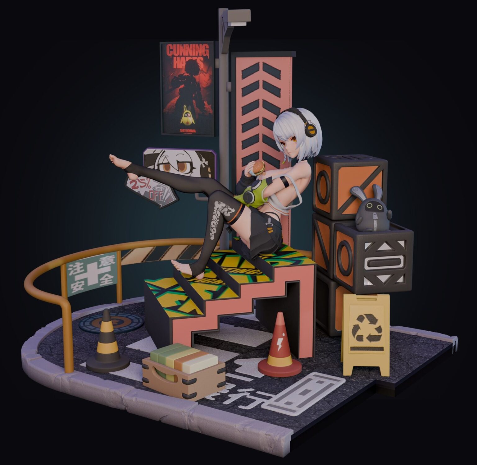 Zenless Zone Zero Toys - 1/6 Scale Anby Demara with LED Resin Statue ...