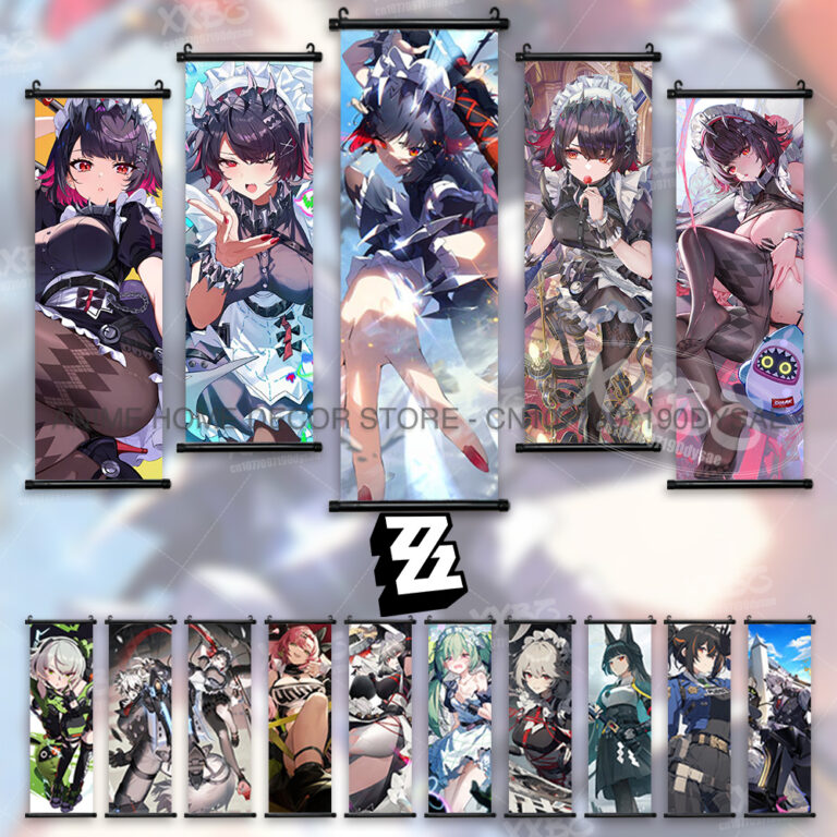 Zenless Zone Zero Poster Hoshimi Miyabi Scroll Picture Game Hanging ...