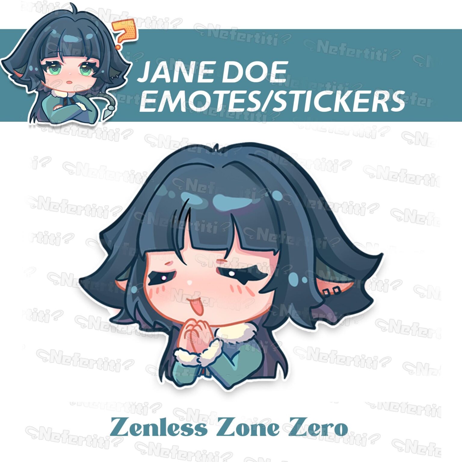 Zenless Zone Zero Jane Doe Cute Stickers and Emotes,Stickers for Decor ...
