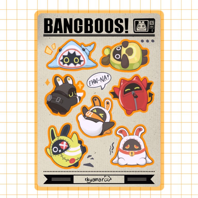 Zenless Zone Zero 4x6” ZZZ Bangboo Sticker Sheet - Zenless Zone Zero Toys